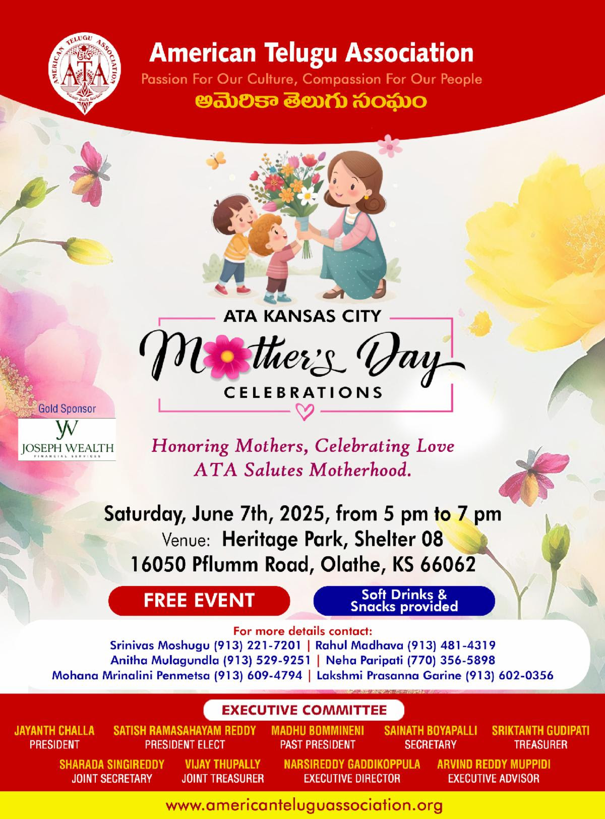 ATA Mothers Day Celebration in Kansas City - American Telugu Association